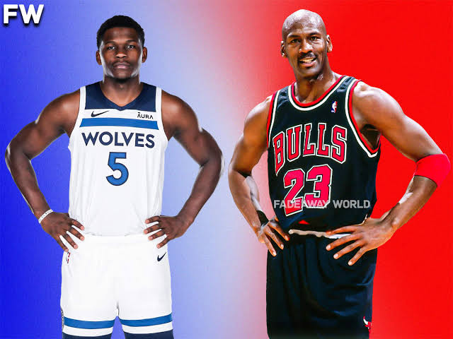 Michael Jordan and Anthony Edwards the two amazing matchup....