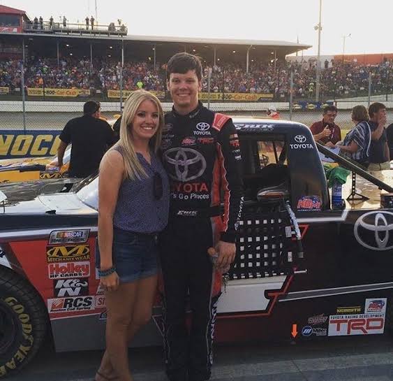 Erik Jones sign a divorce letter with his wife, Holly Shelton, due to...