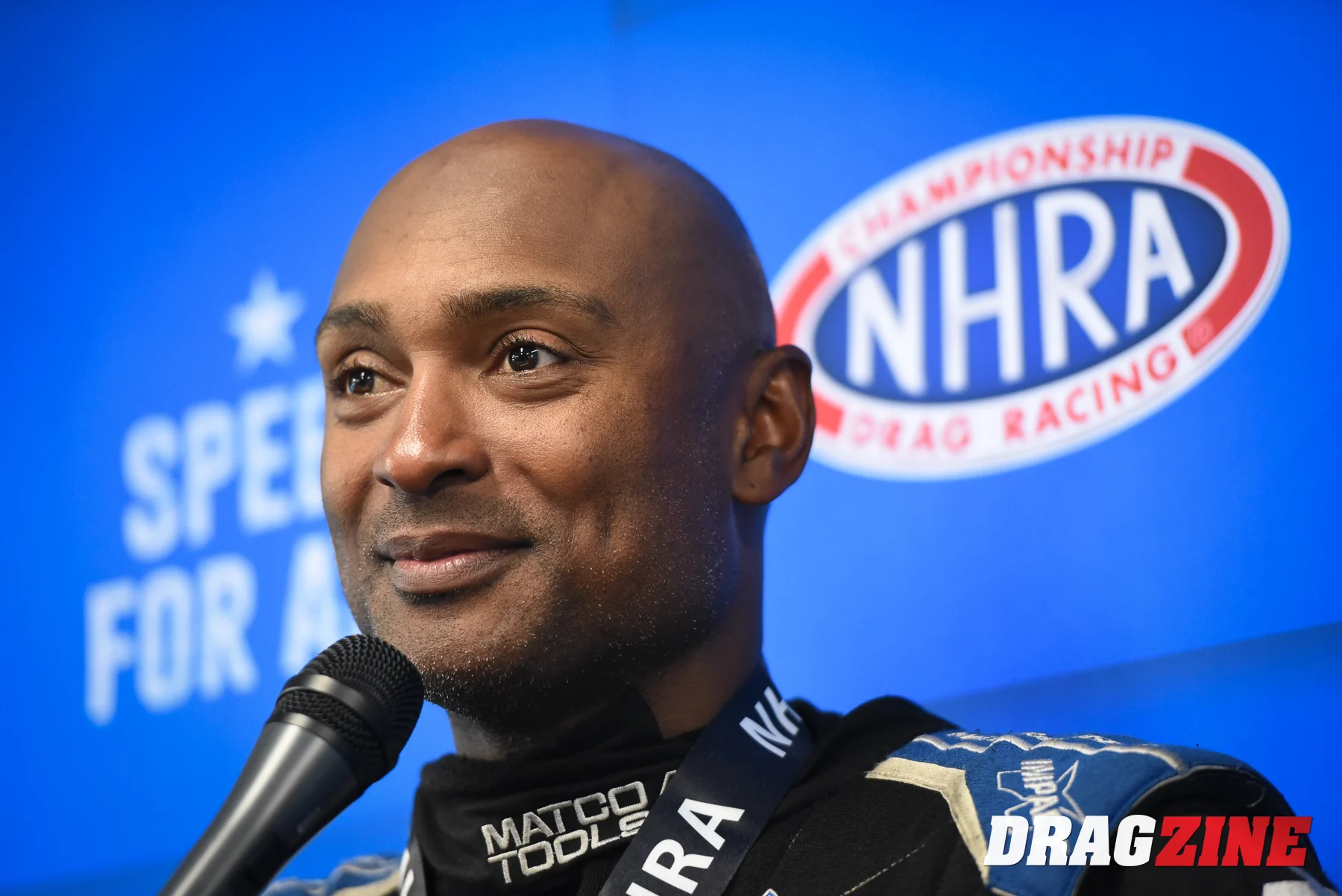Antron Brown announces his departure from NHRA saying he...