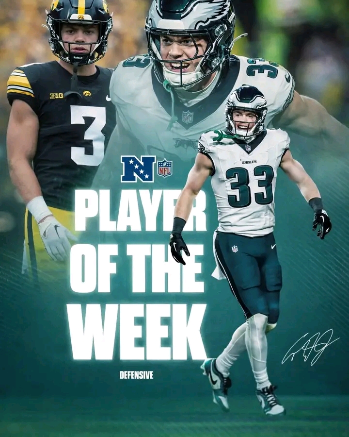 Oh no! Cooper DeJean, the NFC Defensive Player of the Week